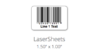 Printed Barcode Label Sheets (1,000 Labels) - UPCs.com